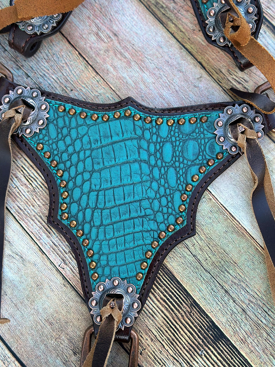 Teal Gator Gladiator Tack Set – Twisted T Tack